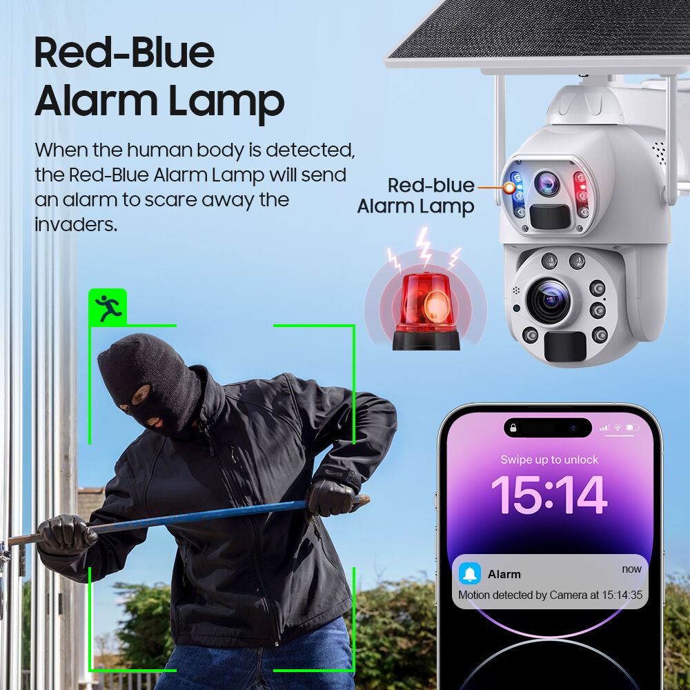 Oem Odm 36x Zoom 3k 6mp Dual Ptz Camera 4g Gsm Metal Outdoor Solar ...