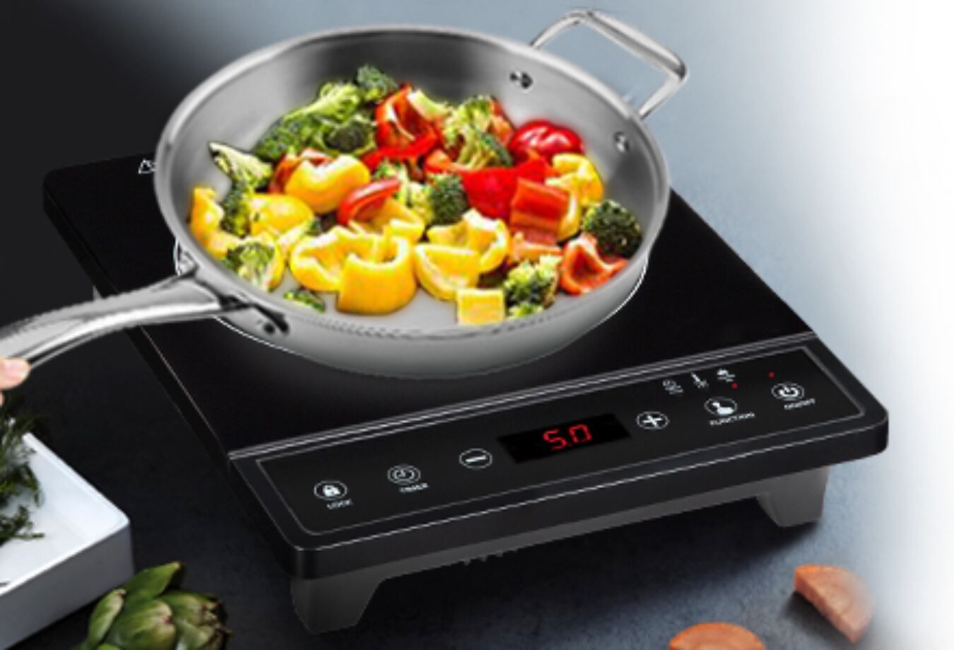 Portable Induction Cooktop, Countertop Burner, Induction Burner With ...