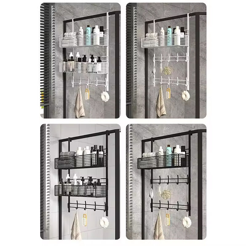 Custom Bathroom Hanging Over The Door Shower Caddy Hanging Shower Shelf ...