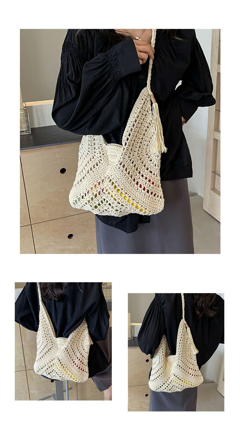 Factory Direct High Quality China Wholesale Ellipse Cotton Crochet Bag ...