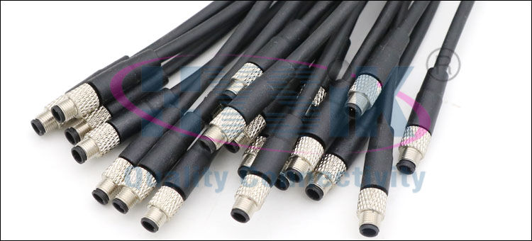 Compre Conector M5 De ángulo Recto Impermeable Ip67 Circular M5 3 4pin ...