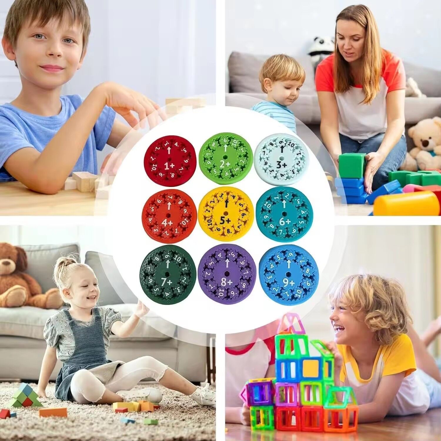 Math Fidget Spinner Children Counting Toys Kids Learning Early ...