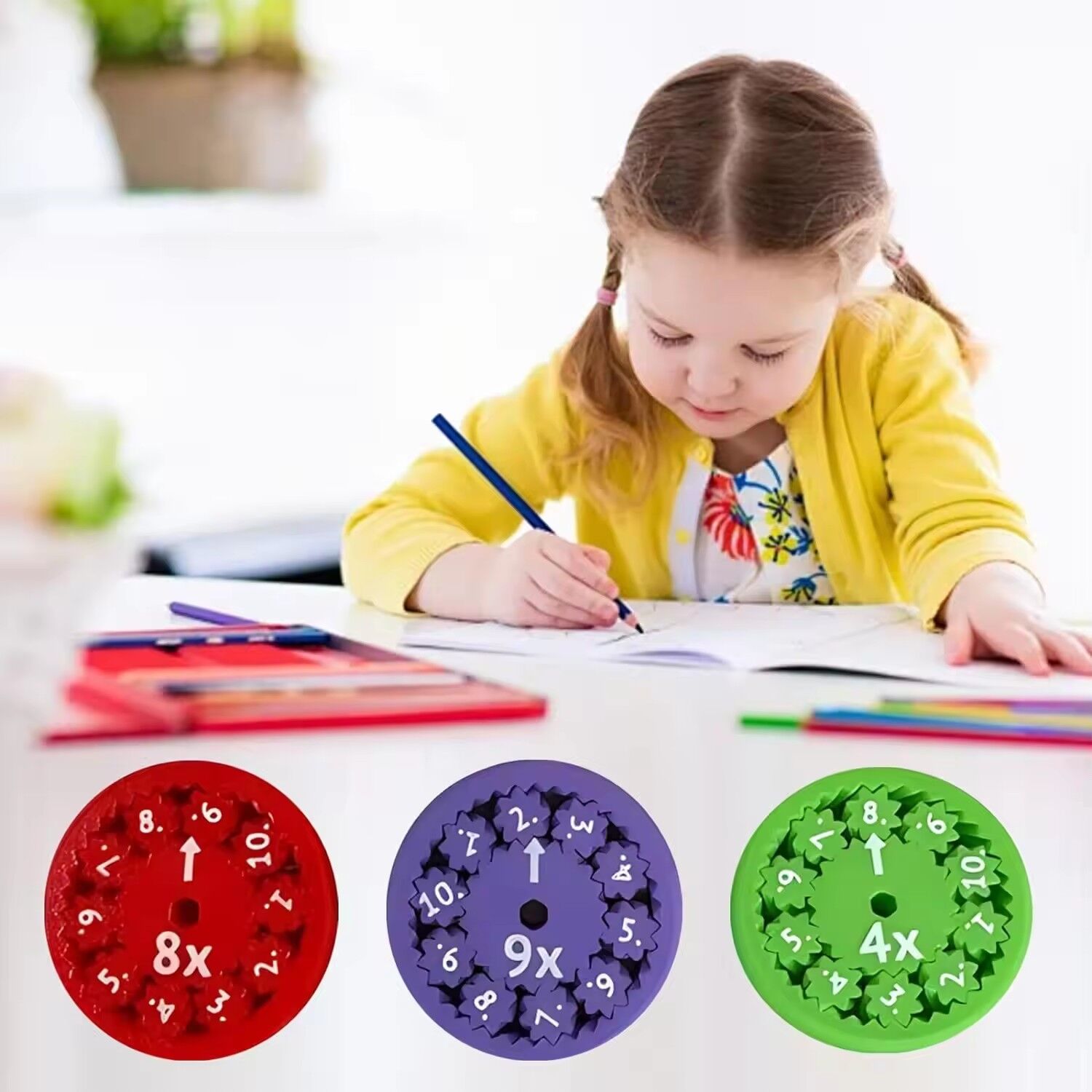 Math Fidget Spinner Children Counting Toys Kids Learning Early ...