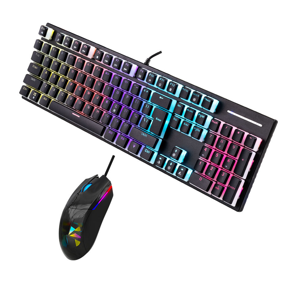 New Products Oem 104 Keys Real Mechanical Keyboard And Rgb Gaming Mouse ...