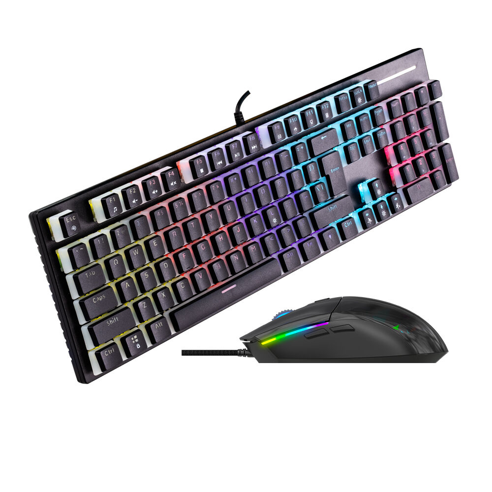 New Products Oem 104 Keys Real Mechanical Keyboard And Rgb Gaming Mouse ...