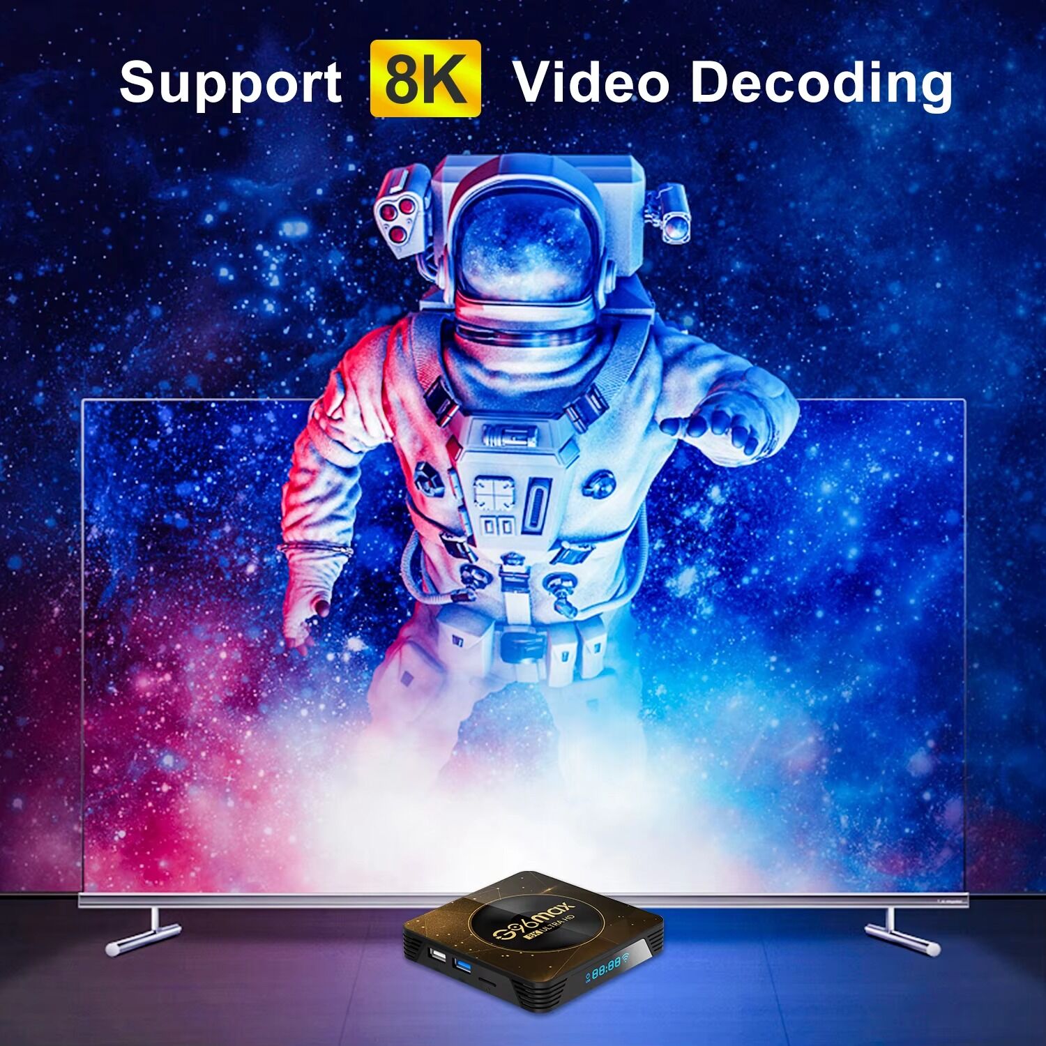 Tvbox G96 Max 8k Ultra Hd Tv Box Rk3528 8k 1080p Video Tv Receiver Wifi ...
