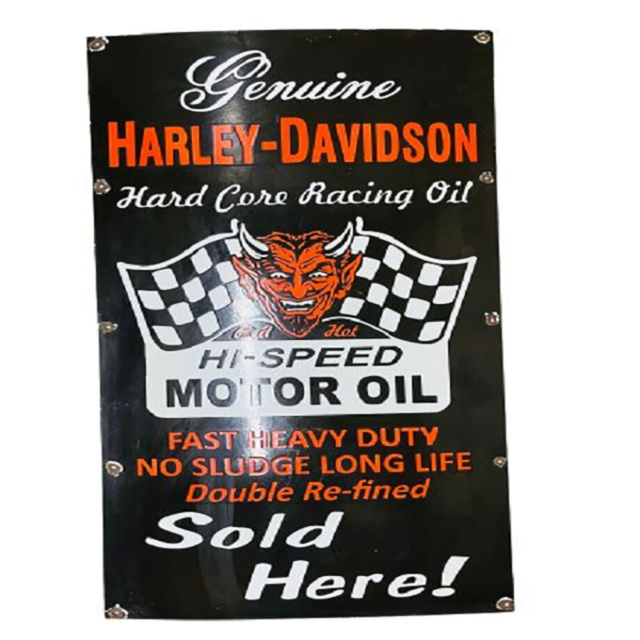 Ai-mich High Quality Porcelain Reproduction Enamel Signs Flange Metal ...