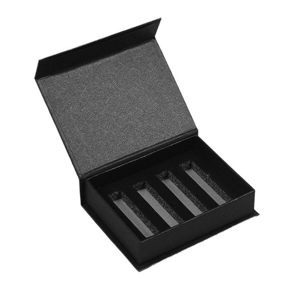 Oem Odm Logo Luxury Matte Black Perfume Box Perfume Bottle Vial Set Box ...