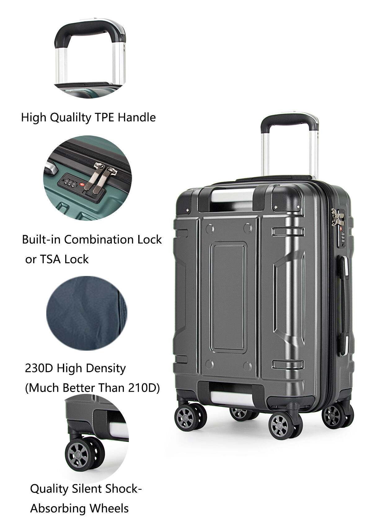 Bulk Buy China Wholesale Good Selling Style Travel Trolley Luggage With ...