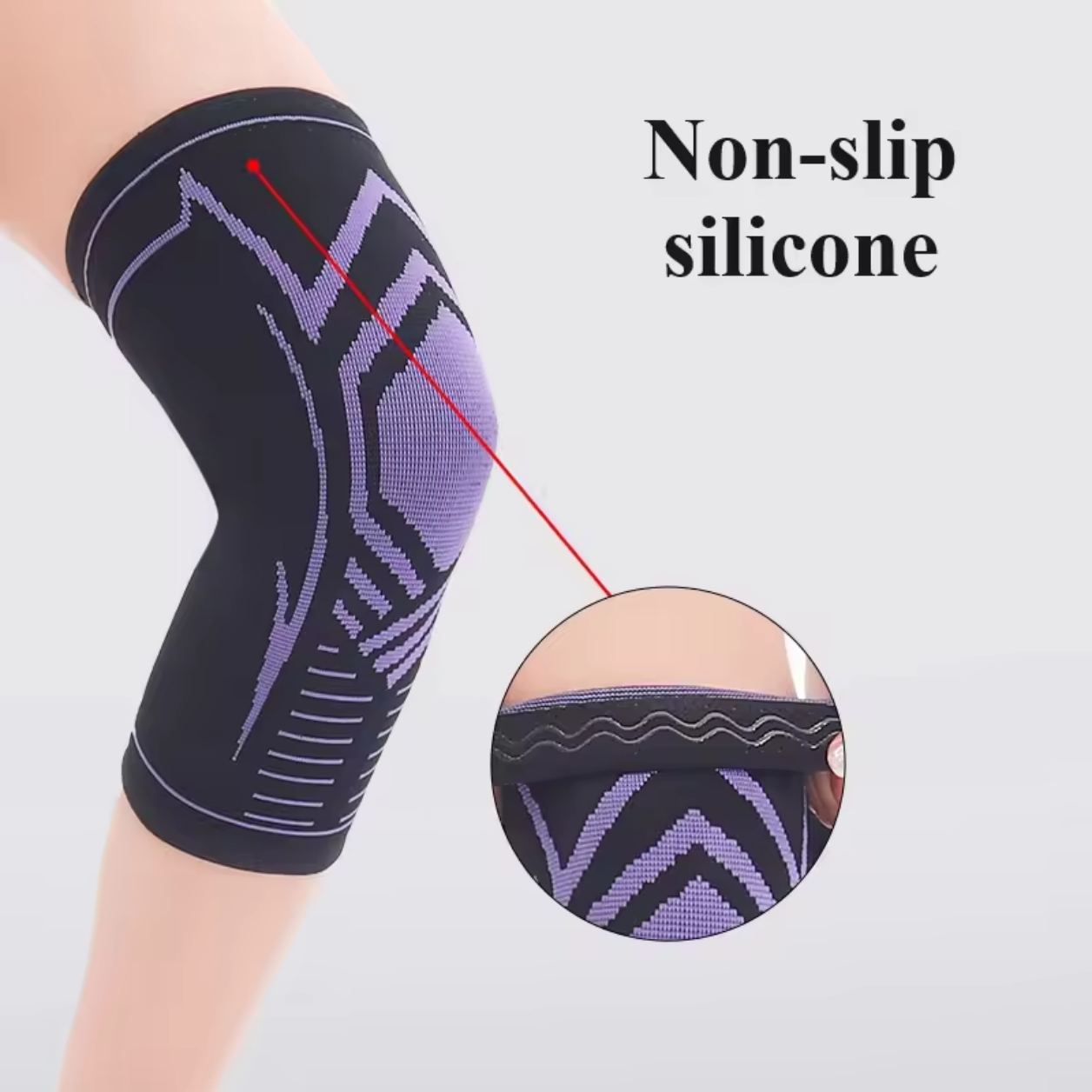 Wholesale Breathable Elastic Nylon Sport Knee Compression Sleeve Sports ...