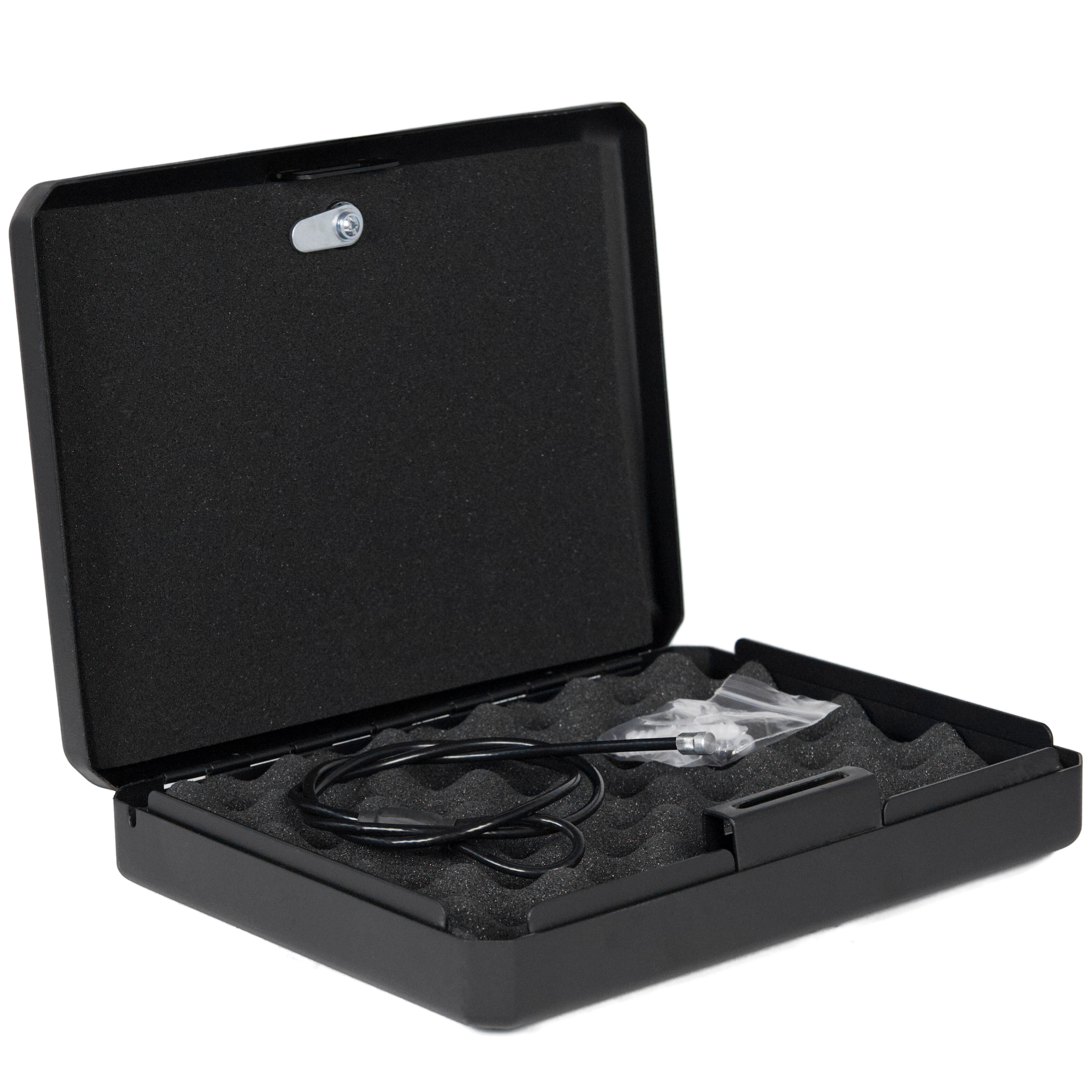 Top Sale Custom Flat Cut Heavy Duty Steel Gun Safe Box With Cable And ...