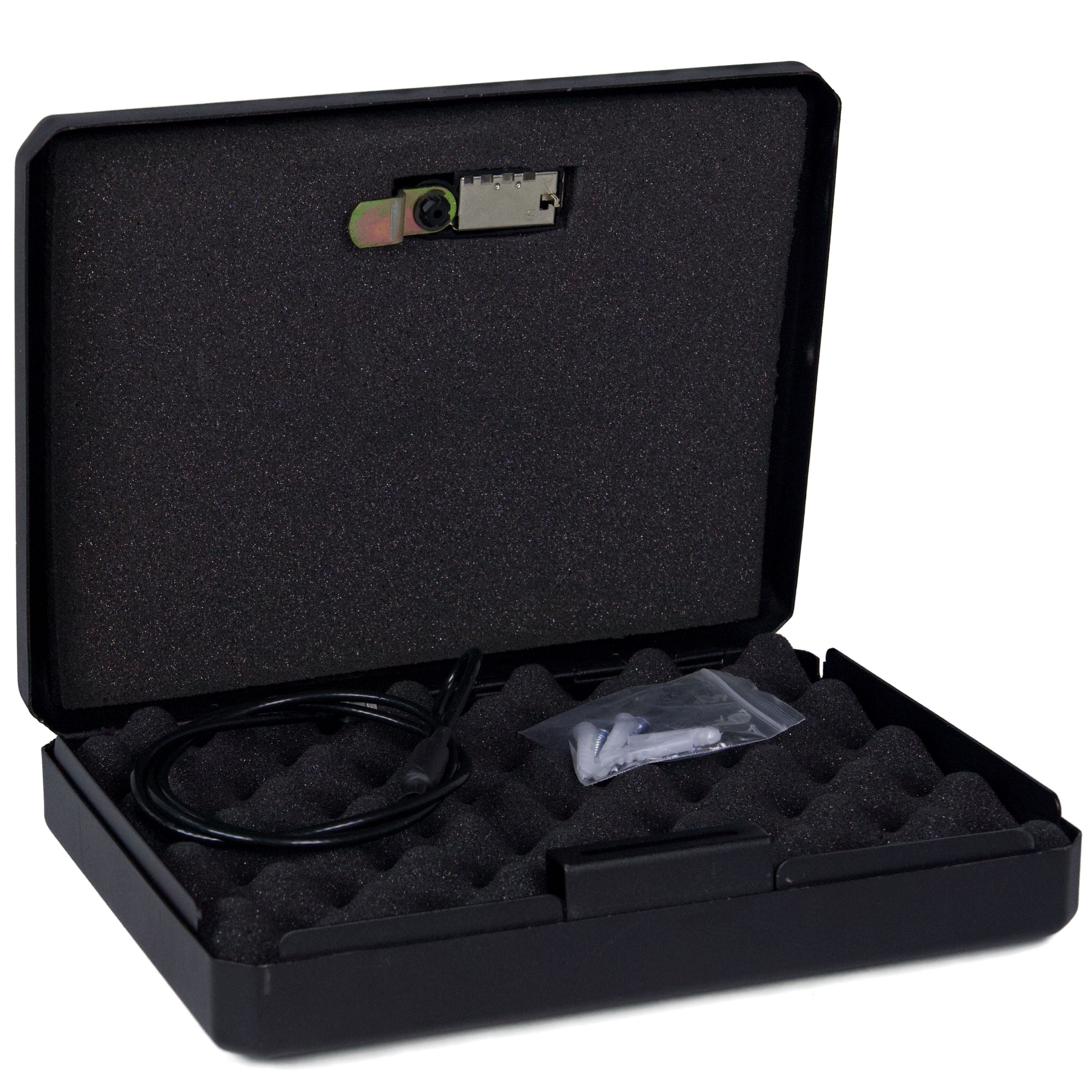 Customized Portable Concealment Cable Digit Code Gun Safe Box In Car ...