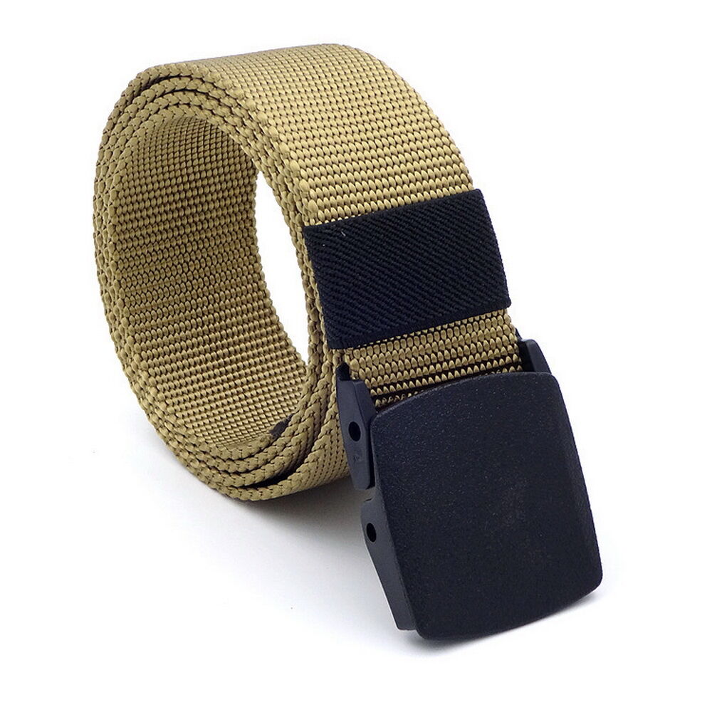 Custom Men's Fabric Belt Nylon Canvas Webbing With Alloy Automatic ...