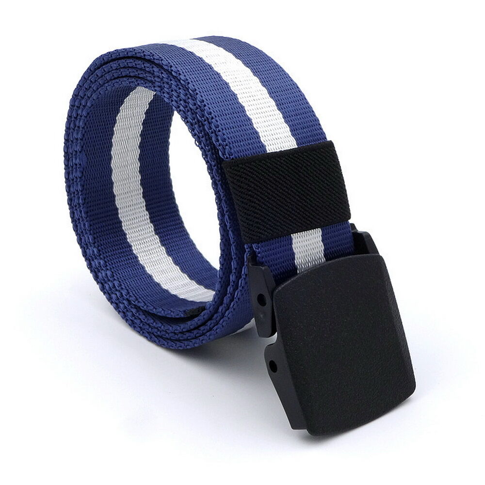 Custom Men's Fabric Belt Nylon Canvas Webbing With Alloy Automatic ...