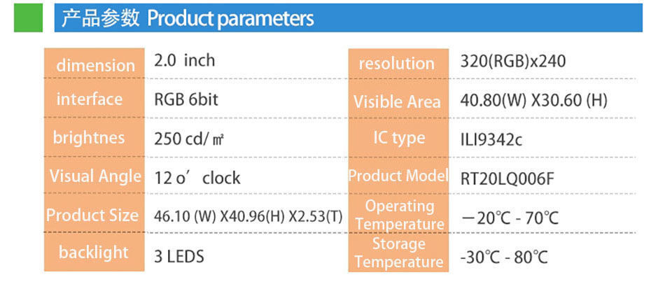 Layar Lcd Tft 2.0 Inci Resolusi Layar Lcd 320*240 Pu Jelas Layar ...