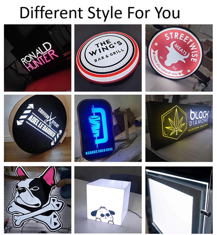 Ai-mich Wholesale Outdoor Projecting Custom Logo Shop Printed 2 Sided ...