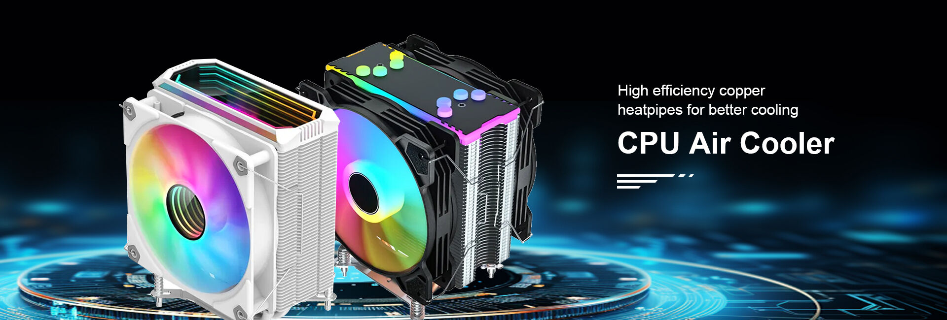 Custom 4 Heat Pipes Argb Computer Cpu Cooler With Pwm Intelligent Fan ...