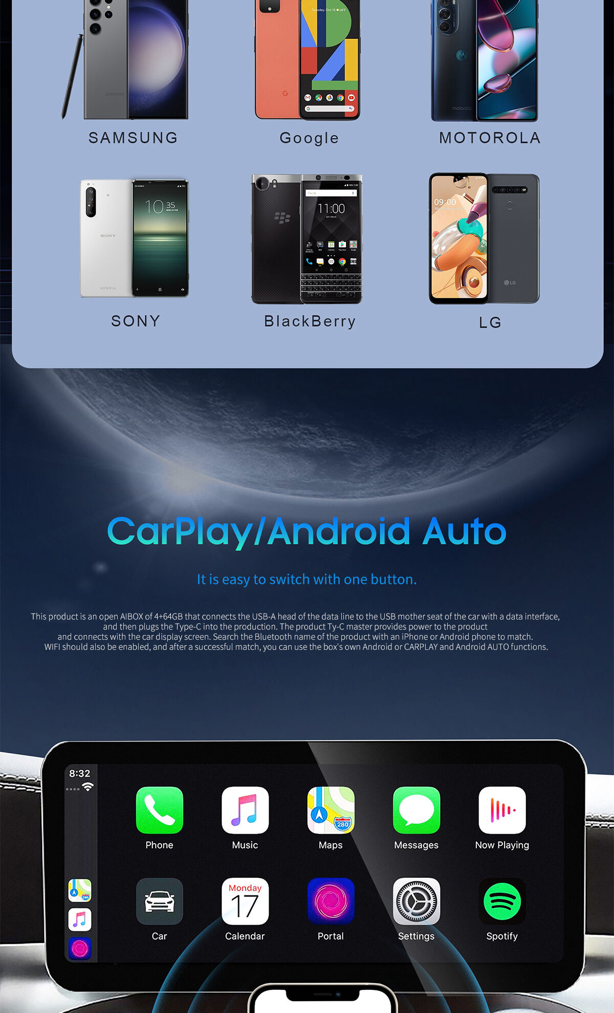 Buy China Wholesale Boyi Ai Box Wireless Car Play Dongle Qualcomm 4 ...