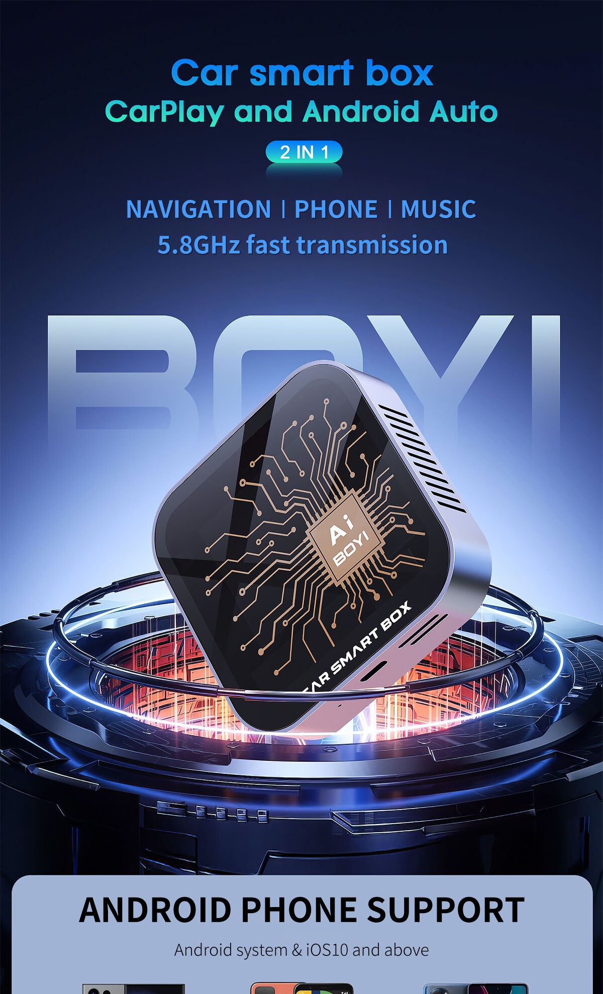 Buy China Wholesale Boyi Ai Box Wireless Car Play Dongle Qualcomm 4 ...