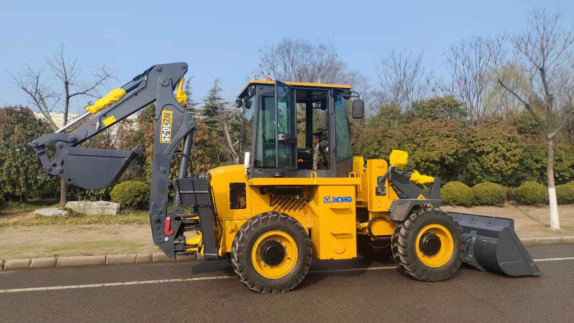 Famous Brand Payload 2500kg Backhoe Loader Wz30-25 With 4 In 1 Bucket ...