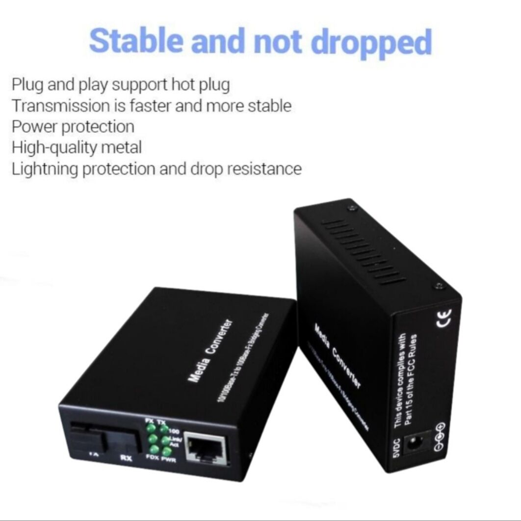 Advanced Network Features Fiber Optic Transceiver Including Auto-detection Switching Capacity ...