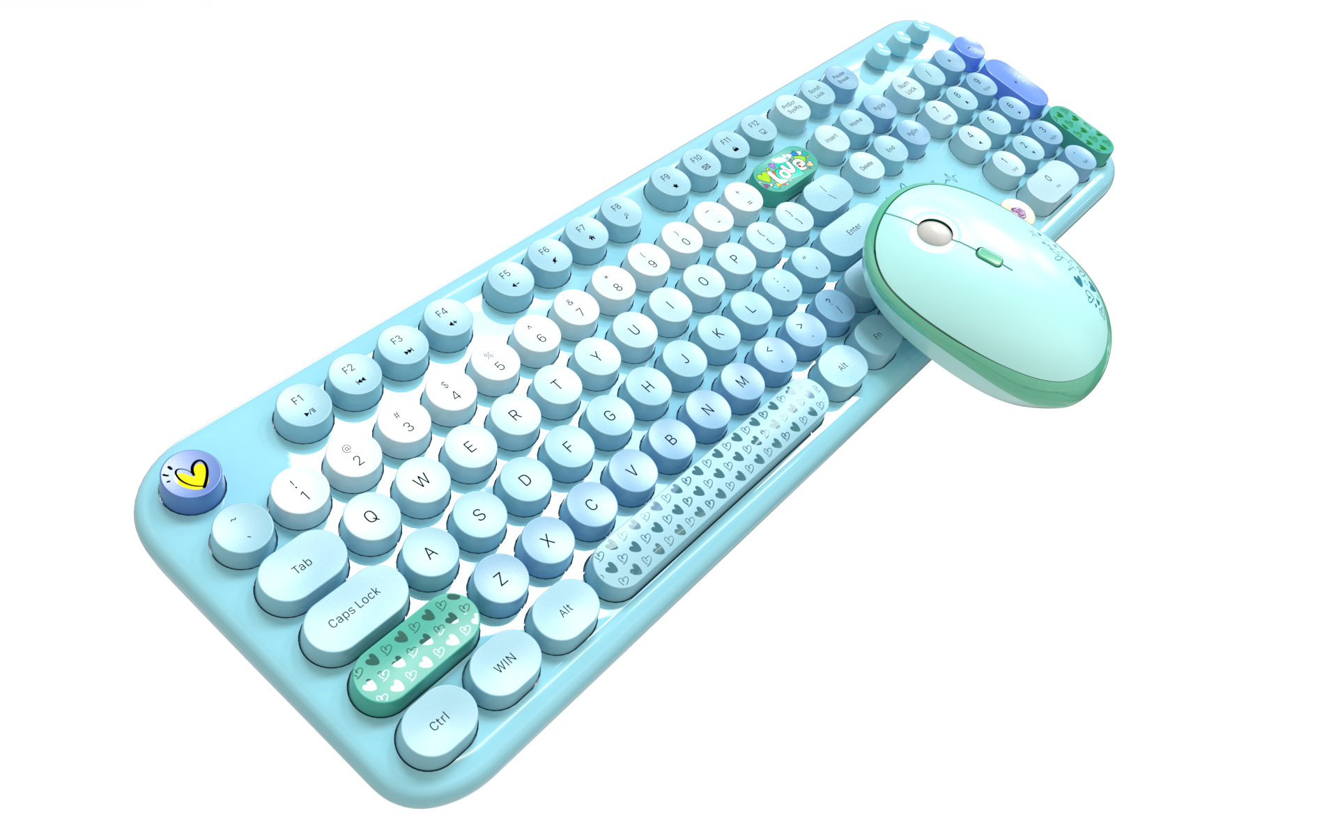 Latest Color Factory Own Brand Mofii Lovely Smk 693m2ag 2 4gwireless Retro Keyboard Andmouse Combo