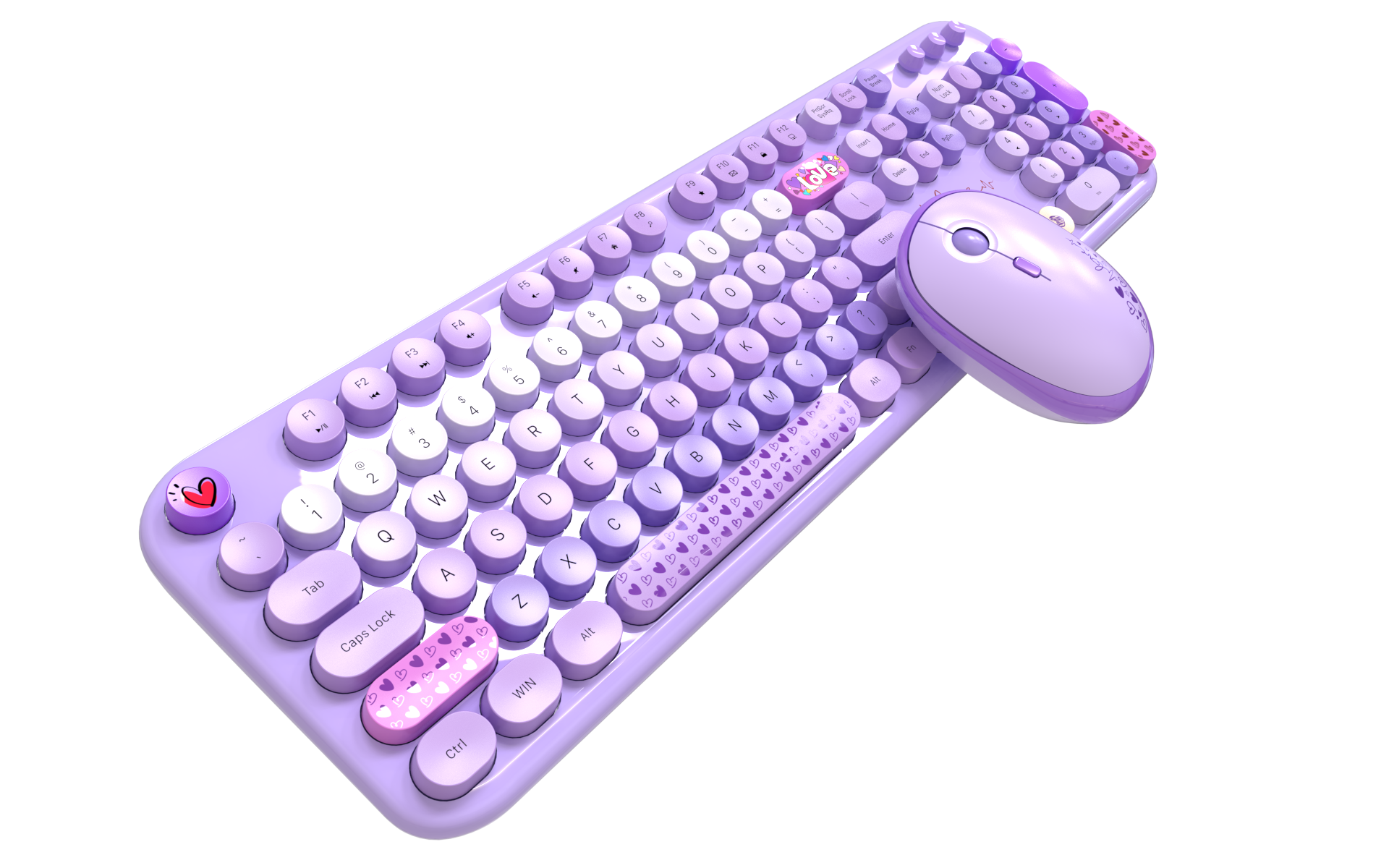 Latest Color Factory Own Brand Mofii Lovely Smk 693m2ag 2 4gwireless Retro Keyboard Andmouse Combo