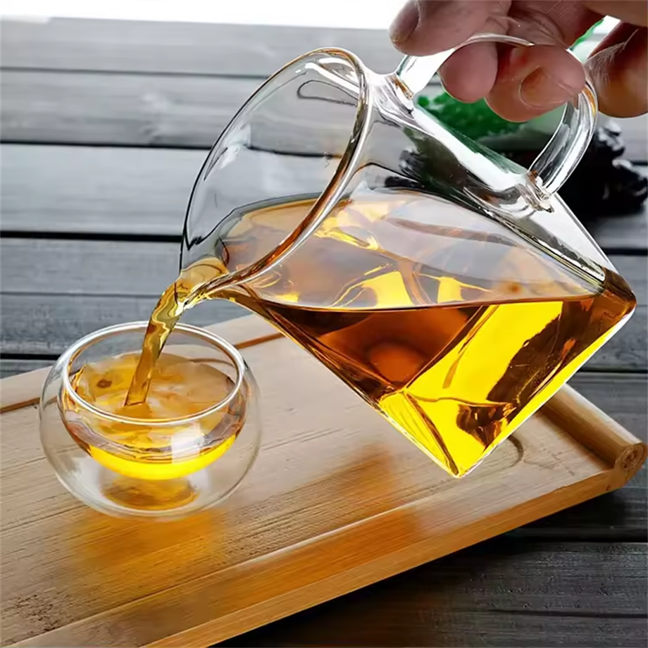 Household 350ml 500ml 750ml Clear Square Teapot High Temperature ...
