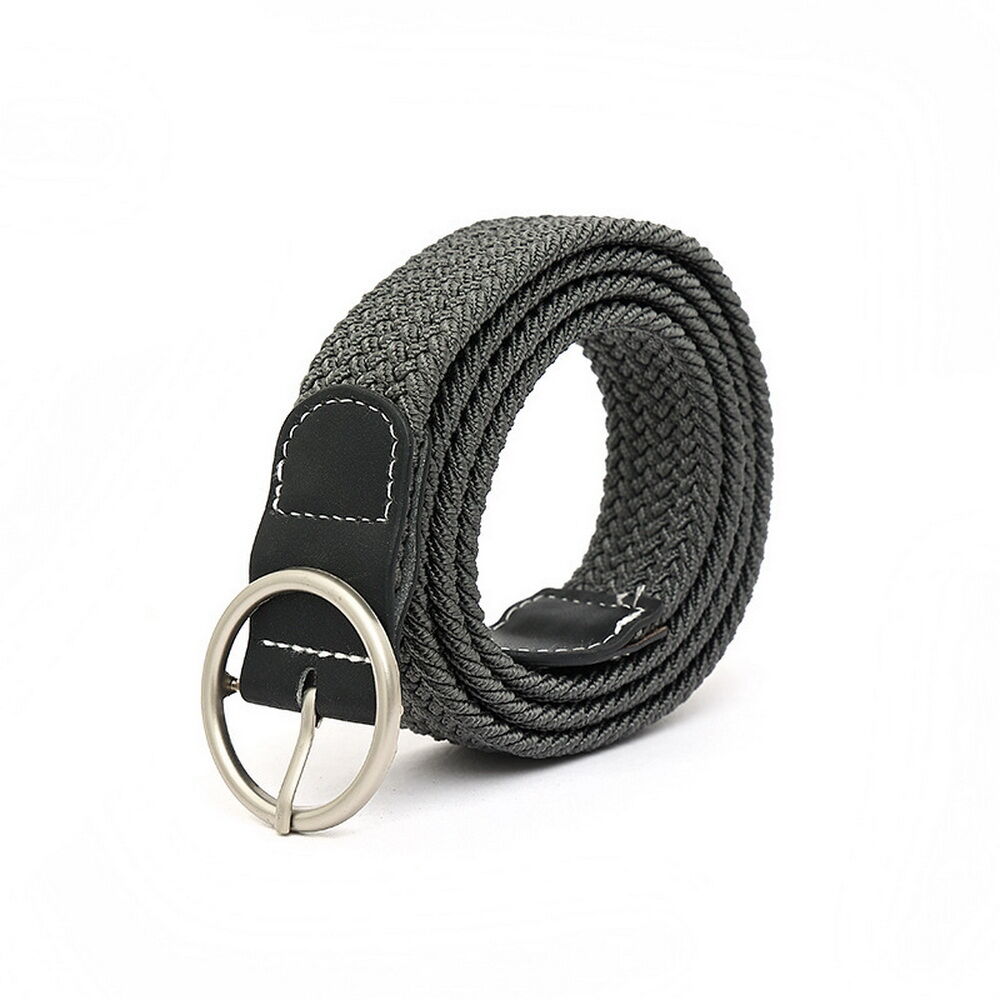 Multi-color Unisex Men Casual Knitted Fabric Woven Braided Elastic ...