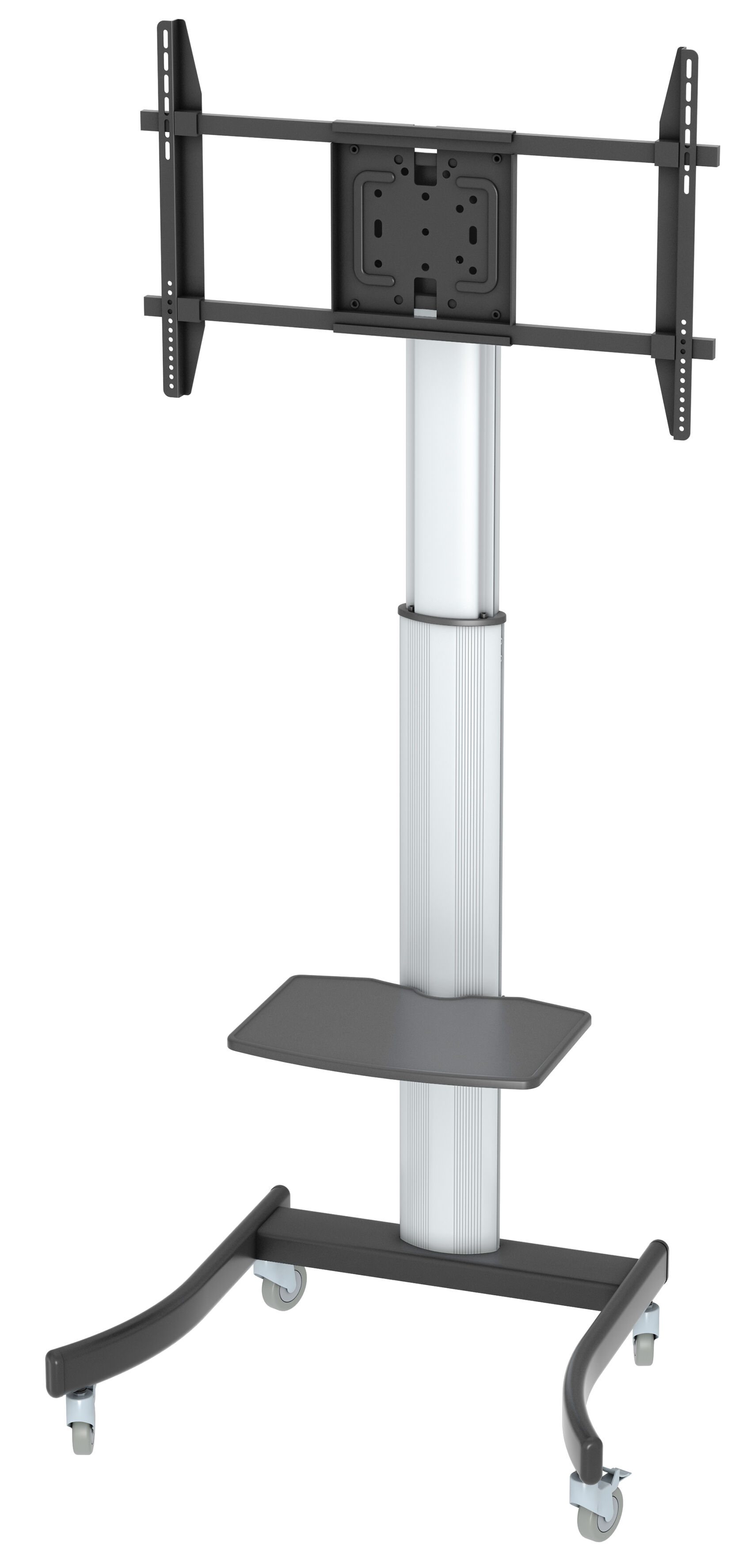 Sliver Vesa600x400 With Camera Holder Floor Mobile Tv Mount Carts ...