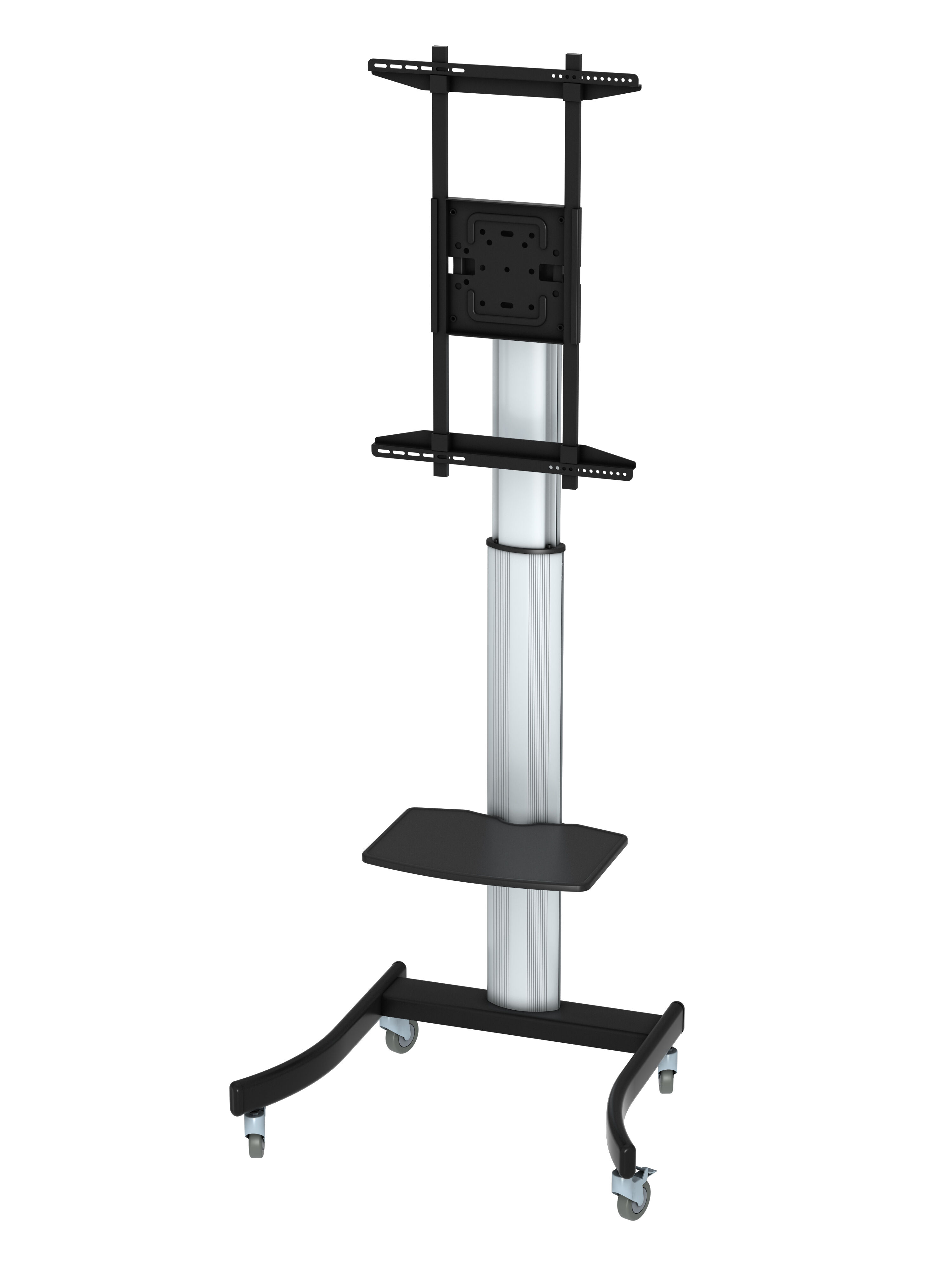 Sliver Vesa600x400 With Camera Holder Floor Mobile Tv Mount Carts ...