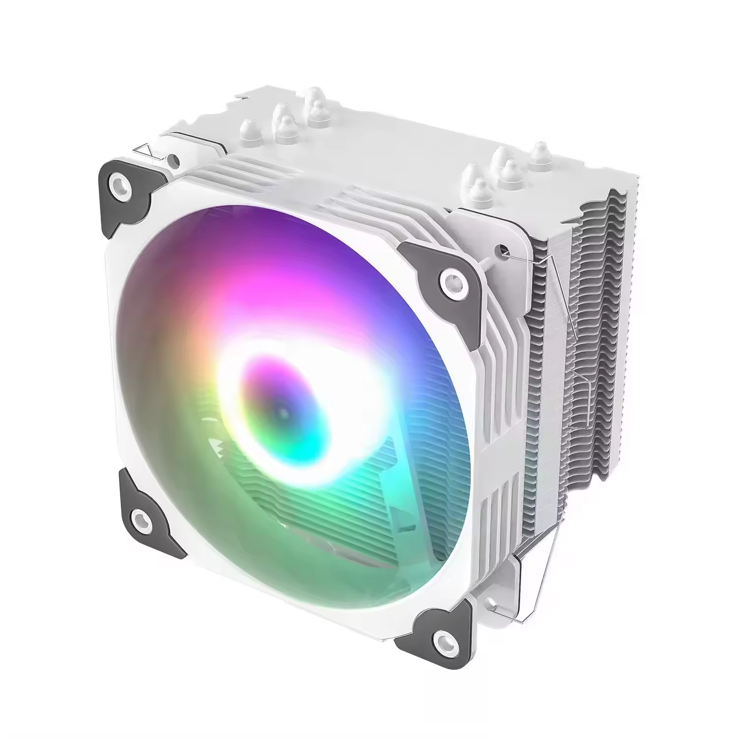 All White120mm 5 Heat Pipes Gaming Computer Argb Cpu Fans Efficient ...