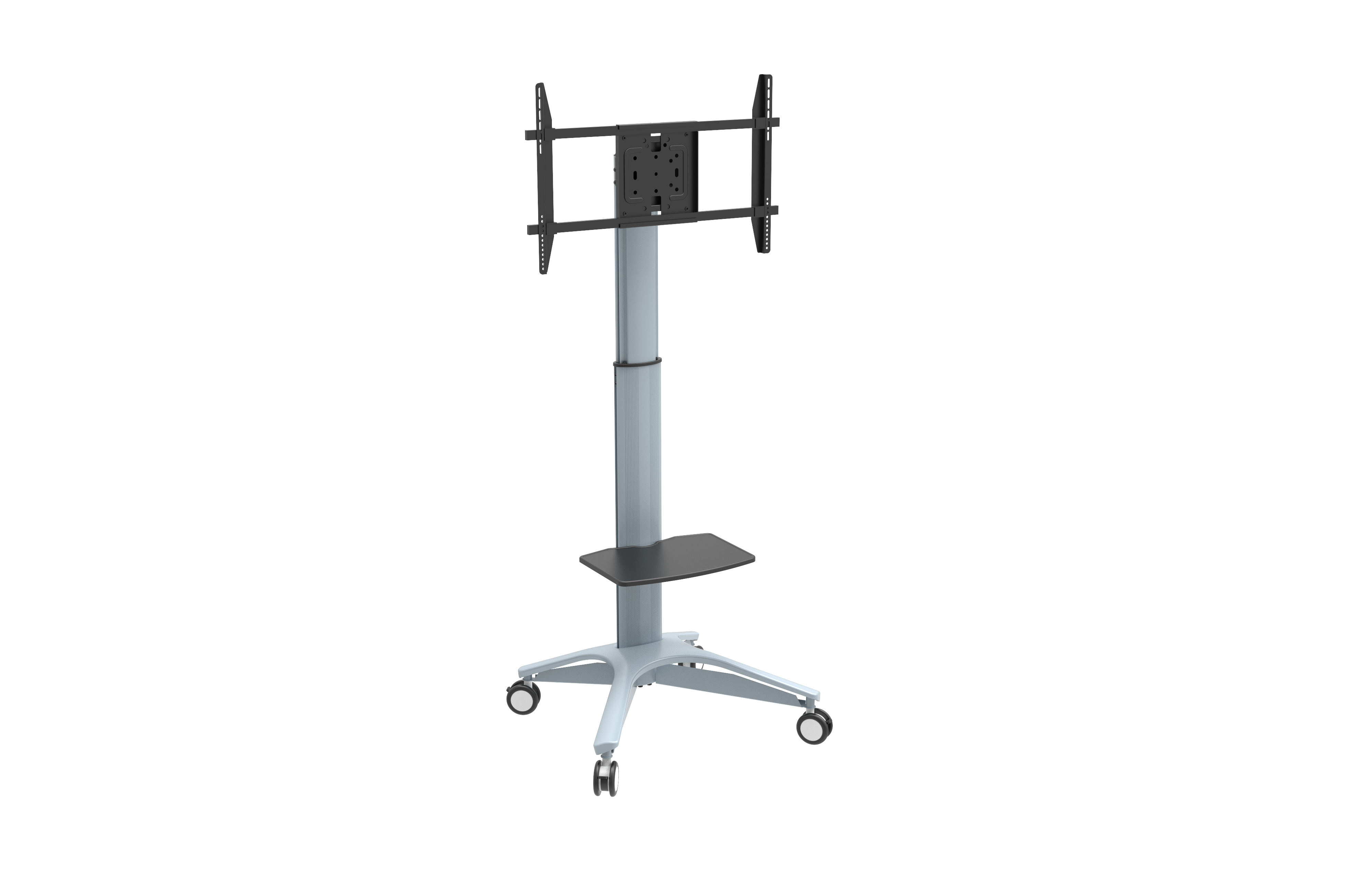 Sliver And Black Vesa800x400 For Big Size Tv Floor Mobile Tv Mount ...