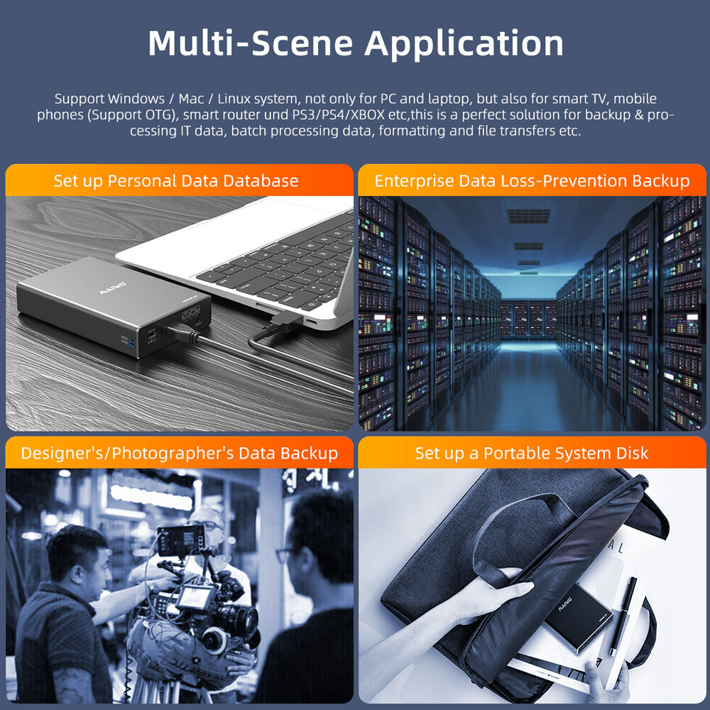 Maiwo K25272 Dual Bay Raid Tool Free Enclosure For 2.5" Sata Hdd/ssd 2. ...