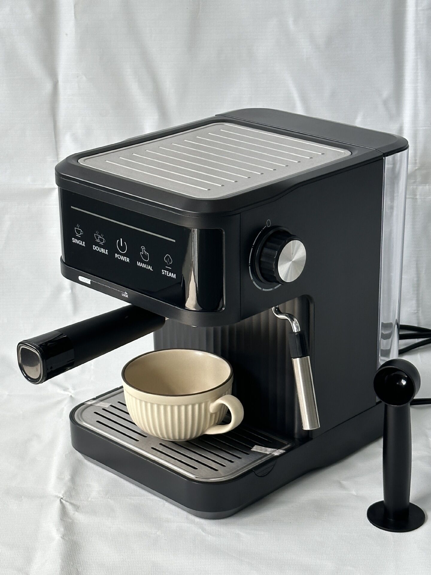 Coffee Machine Hot Italian Steam Coffee Machine Semi-automatic Touch ...