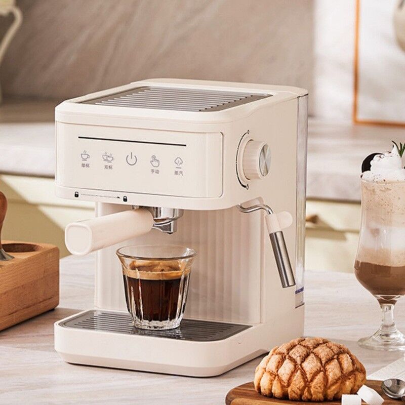Coffee Machine Hot Italian Steam Coffee Machine Semi-automatic Touch ...