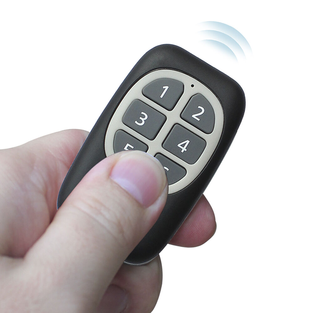 Wireless 6 Buttons Rf Garage Door Remote Control Duplicator Gate Key Fob Remote Control ...
