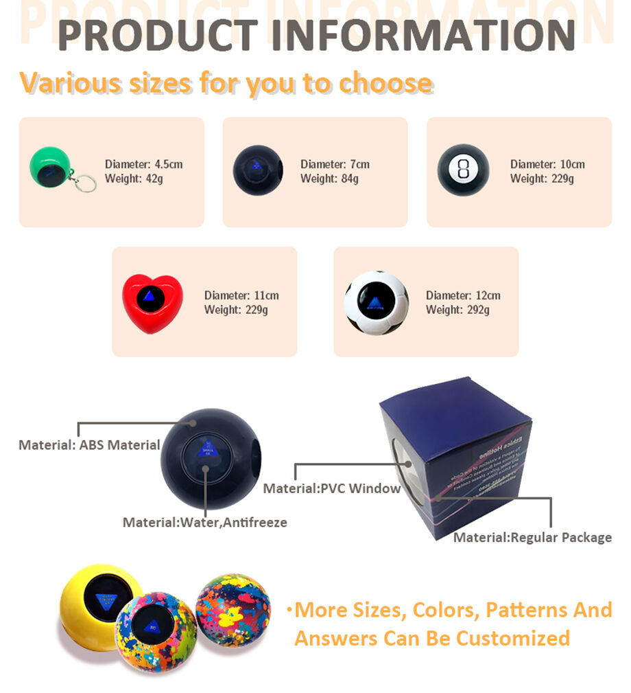 Ai-mich Wholesale Custom Color Shape Magic Mystic 8 Ball Decision ...