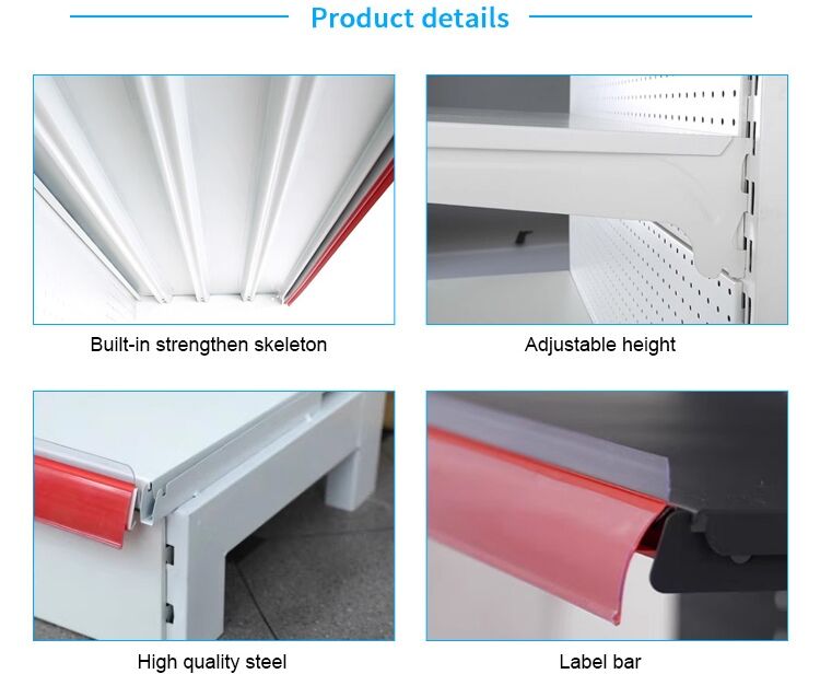 Hot Selling Grocery Store Metal Display Shelf Supermarket Commodity ...
