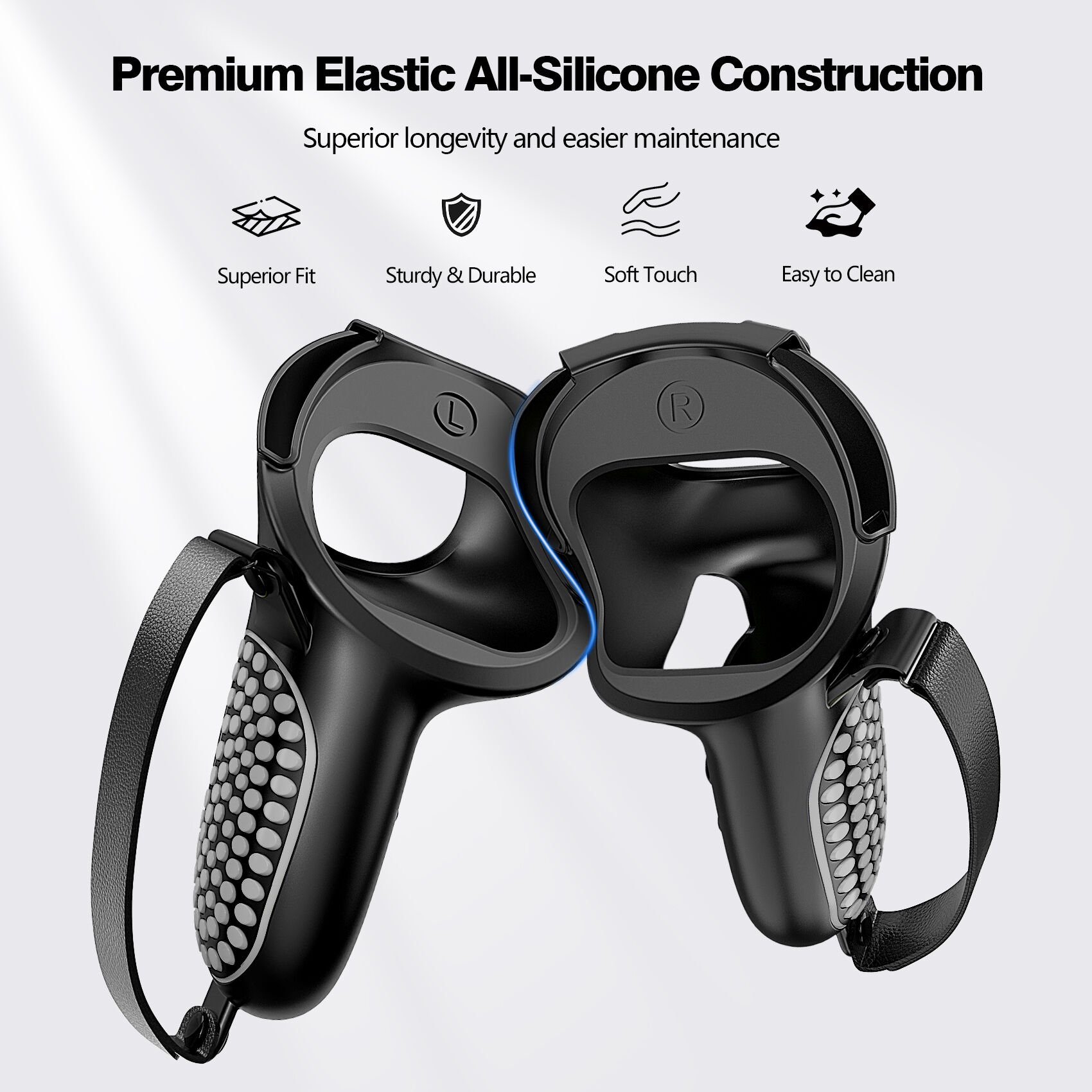 Vr Controller Handle Protective Cover Compatible With Metaquest 2 ...