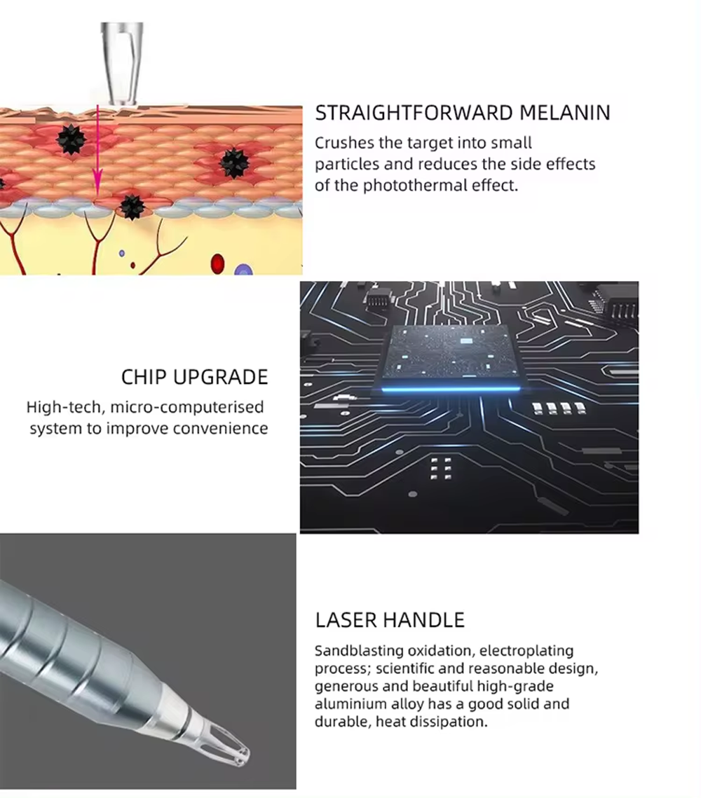 Oem Factory Price 5-in-1 Laser Tattoo Removal Machine Laser Eyebrow ...