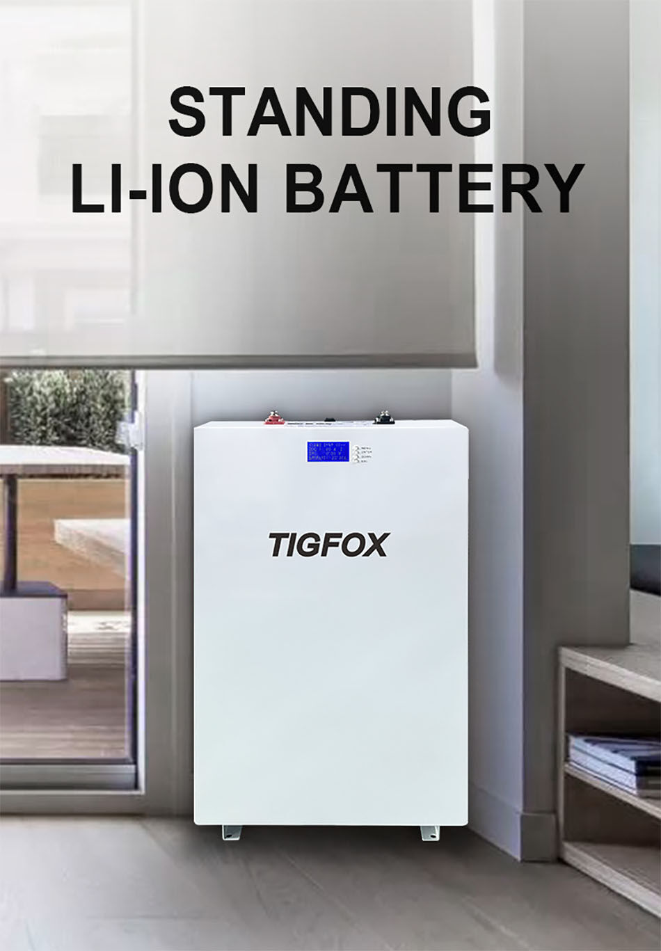 Tigfox Standing Lifepo4 Battery Pack 48v 200ah With Parallel Functioin ...