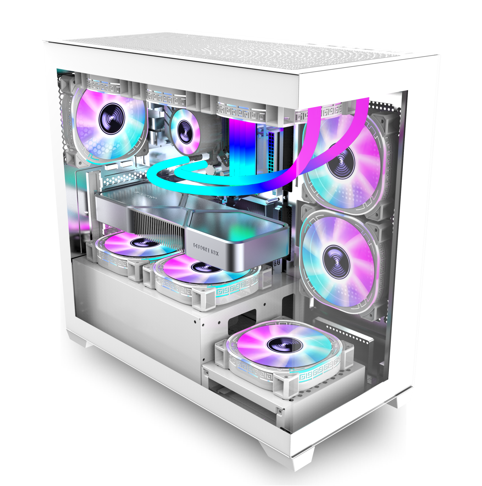 Wholesale New Design Full View Tempered Glass Computer Case Micro Atx ...