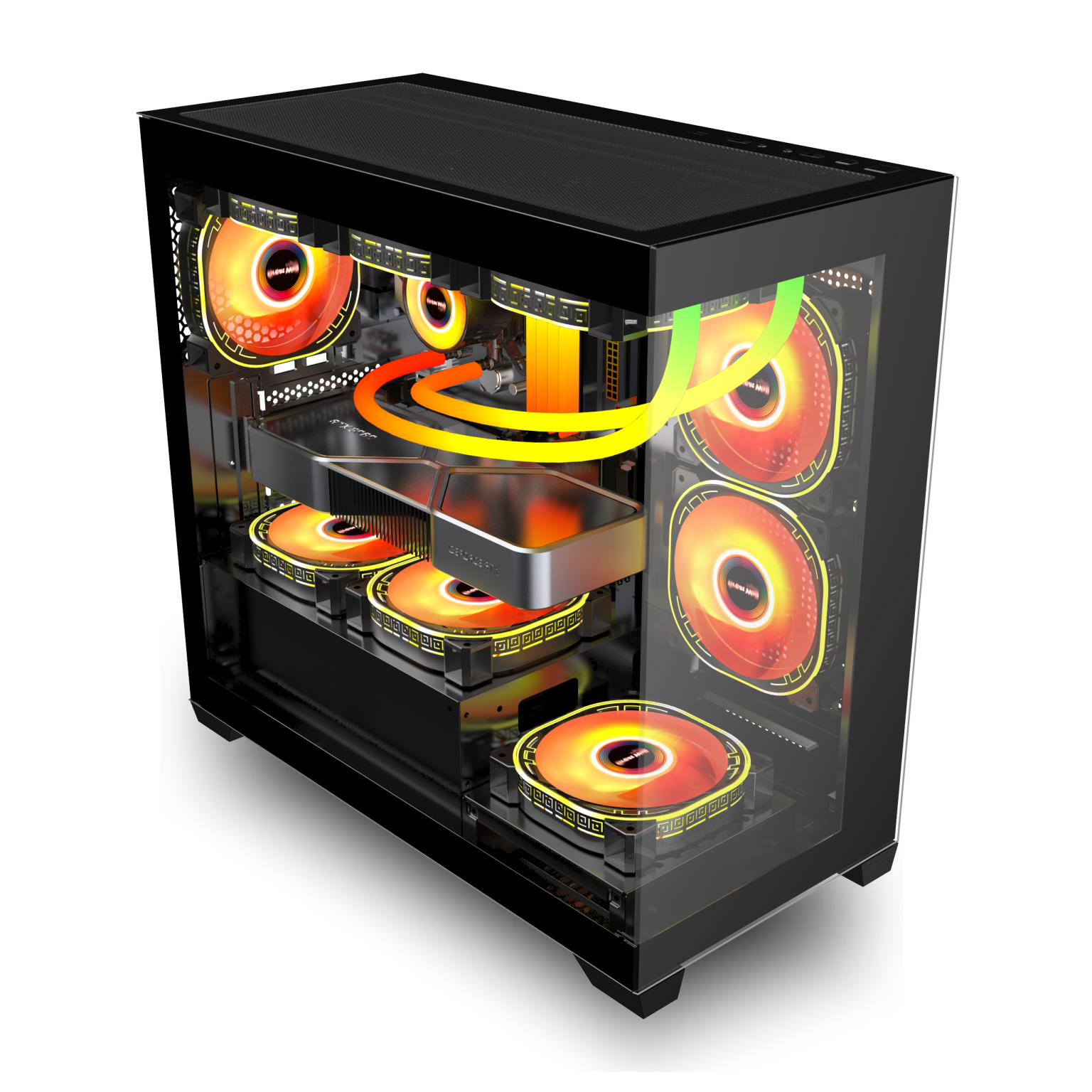 Wholesale New Design Full View Tempered Glass Computer Case Micro Atx ...