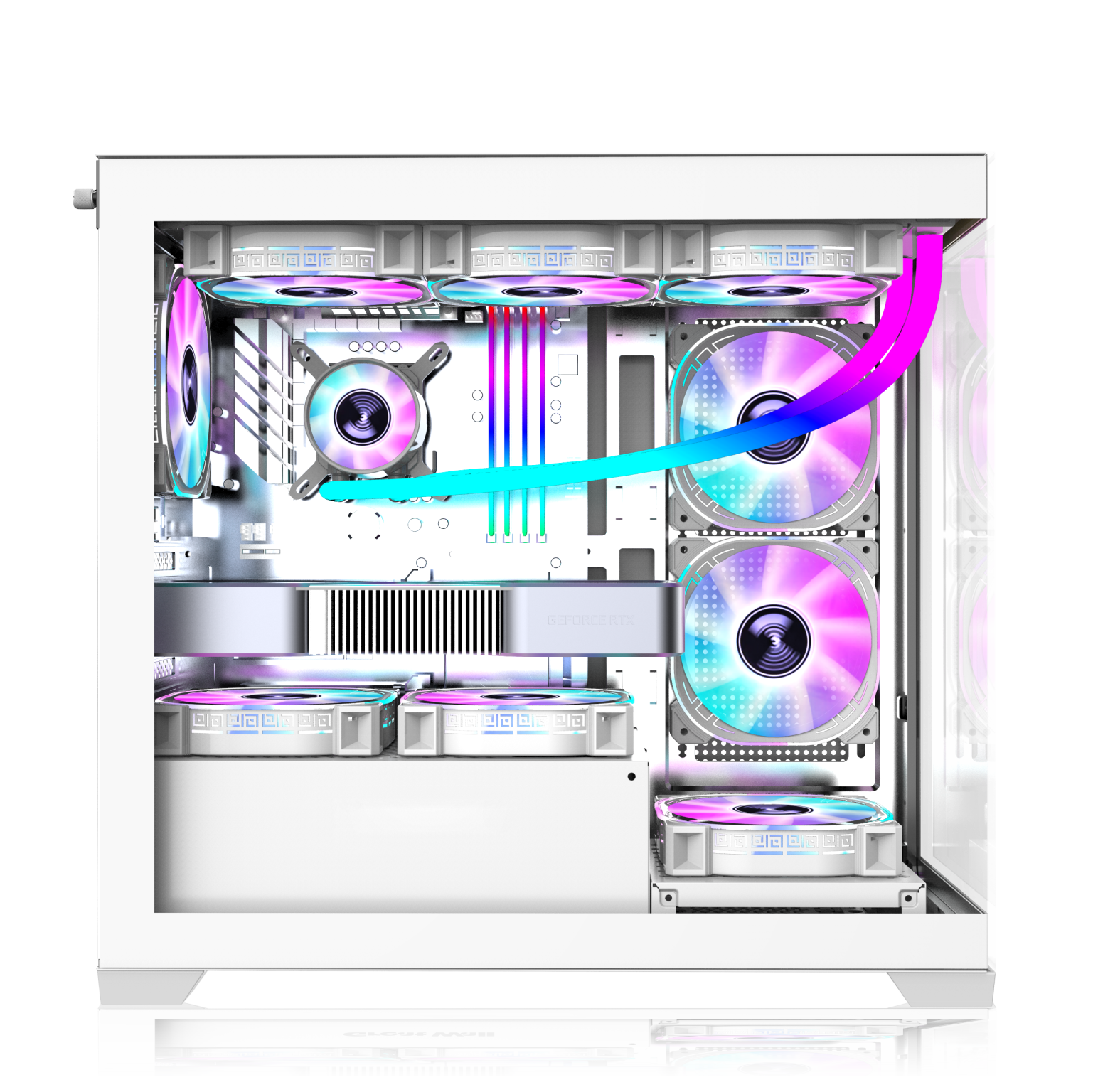 Wholesale New Design Full View Tempered Glass Computer Case Micro Atx ...