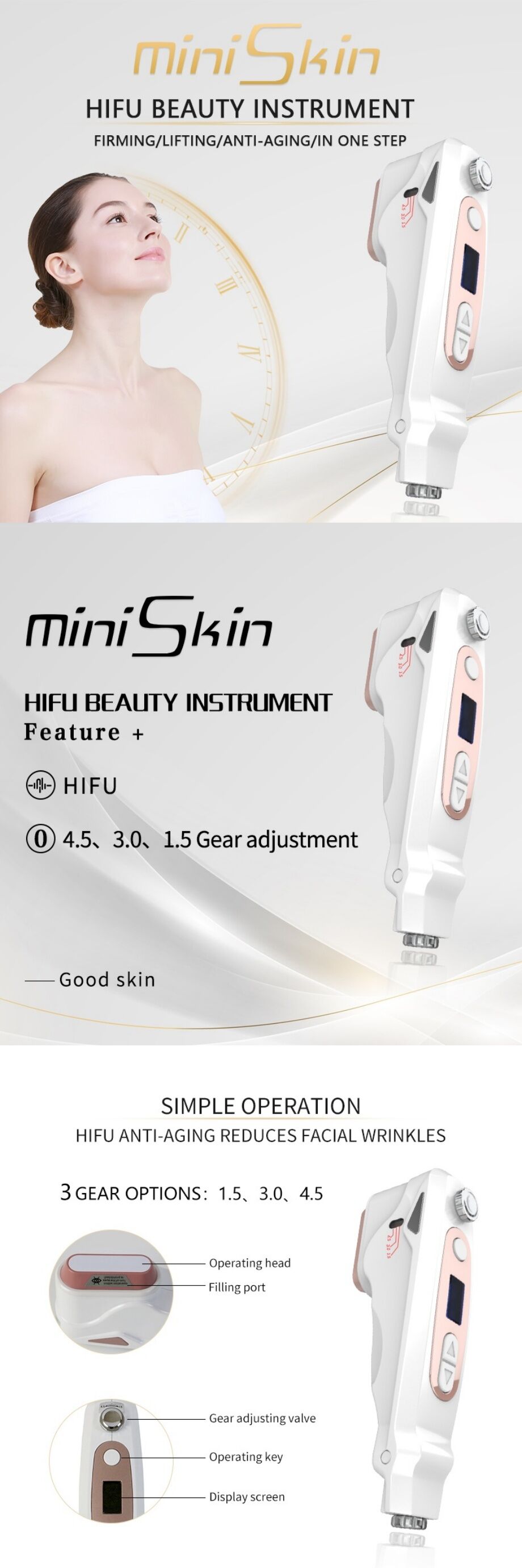 Bulk Buy China Wholesale Mini Hifu Machine, Facial Beauty Instrument ...