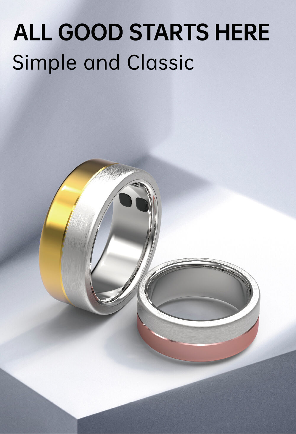 Factory Cheap Eiot Sleep Step Tracker Smart Ring Female Menstrual Cycle ...