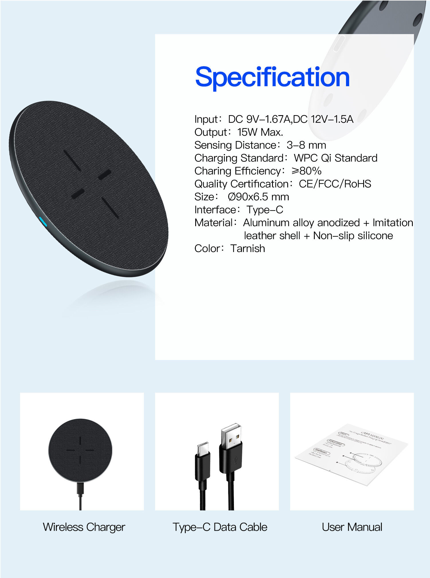 Factory Direct High Quality China Wholesale Leather 15w Portable Fast ...