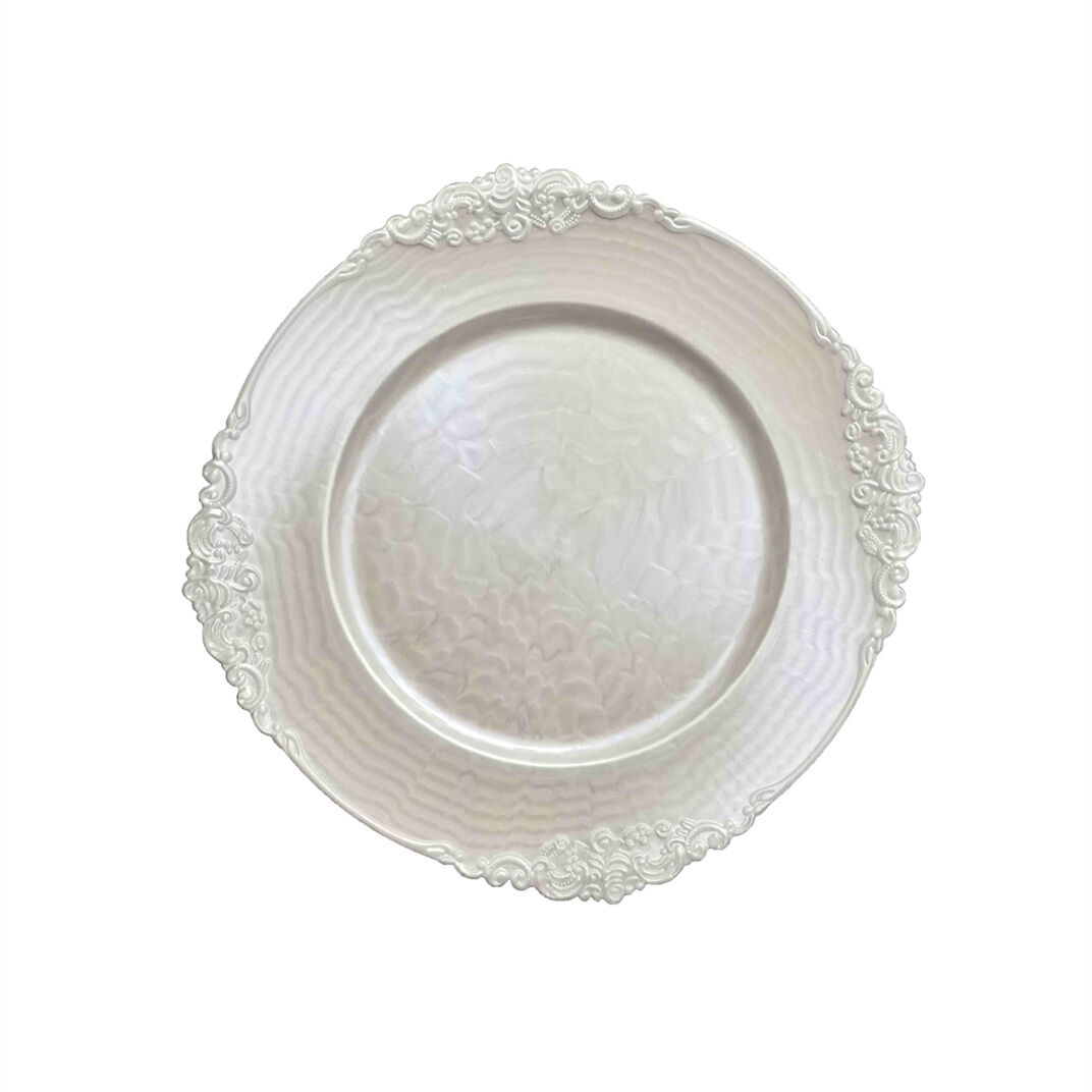 Bulk Buy China Wholesale 13 Inch Plastic Ivory Charger Plates,round ...