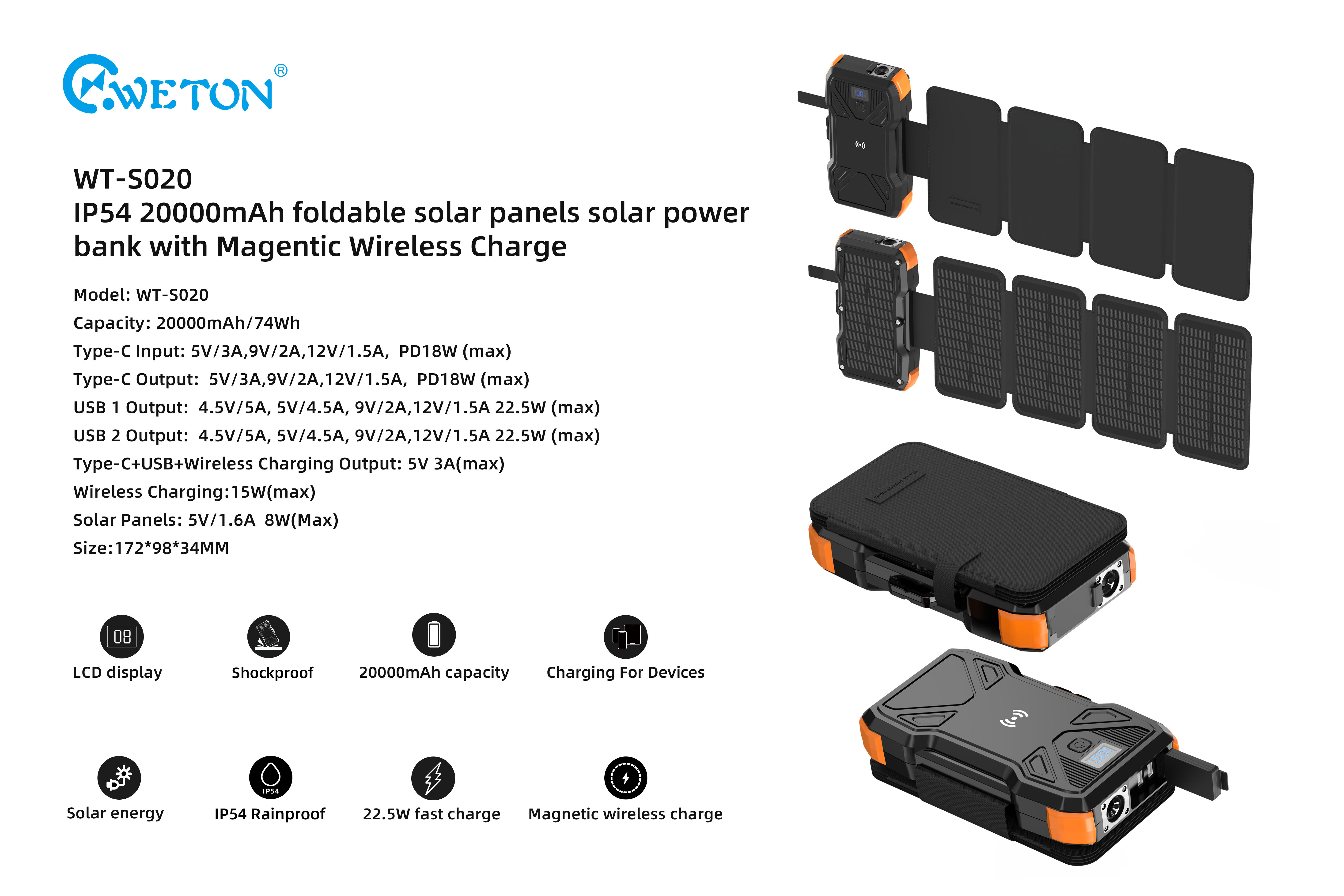 Ultra Slim 20000mah Power Bank Portable Mobile Charger Power Bank High ...